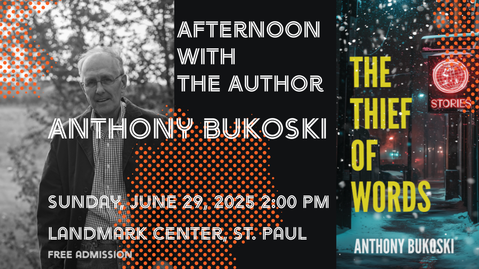 Afternoon with the Author: Anthony Bukoski - PACIM
